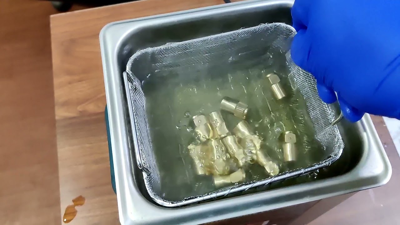 Brass & Copper cleaning with ultrasonic cleaning machine - YouTube