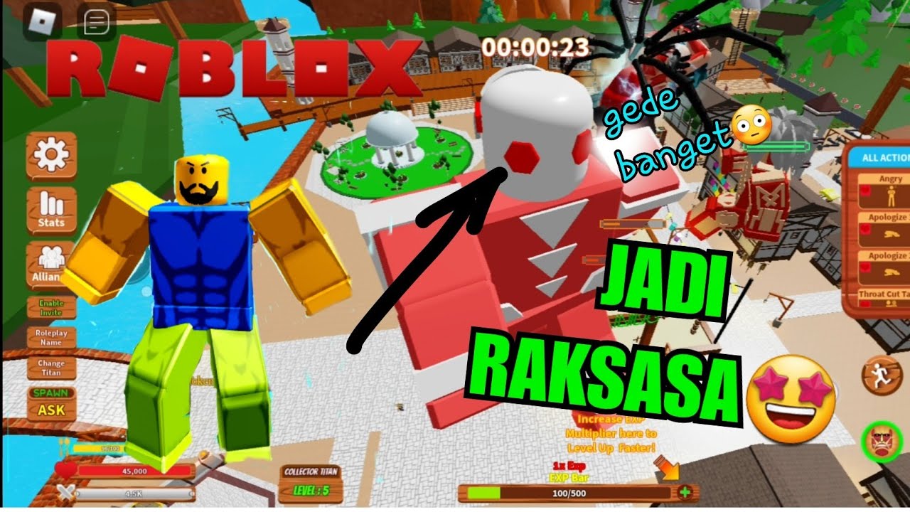 JADI GIANT RAKSASA🤩 / ROBLOX GIANT ROLEPLAY SIMULATOR - YouTube