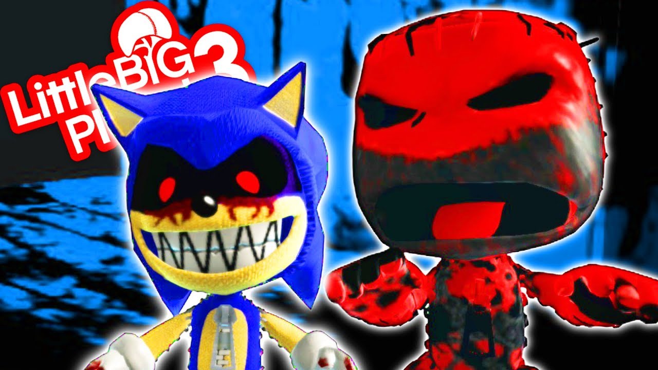 Sonic.EXE VS Sackboy.EXE - Play.Create.DIE - LittleBigPlanet 3 PS4 ...