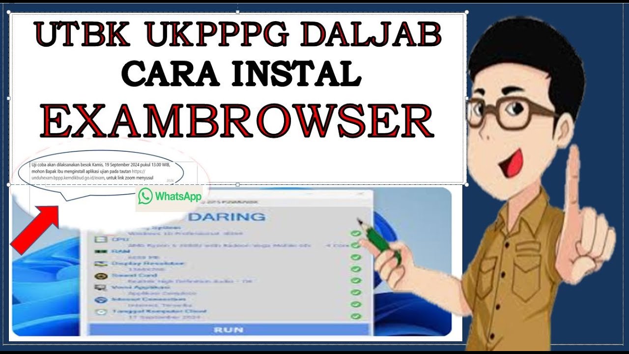 CEK SPESIFIKASI LAPTOP...!, Mudah, CARA INSTAL EXAMBROWSER Untuk UTBK UKPPG 2024 sesuai petunjuk ...