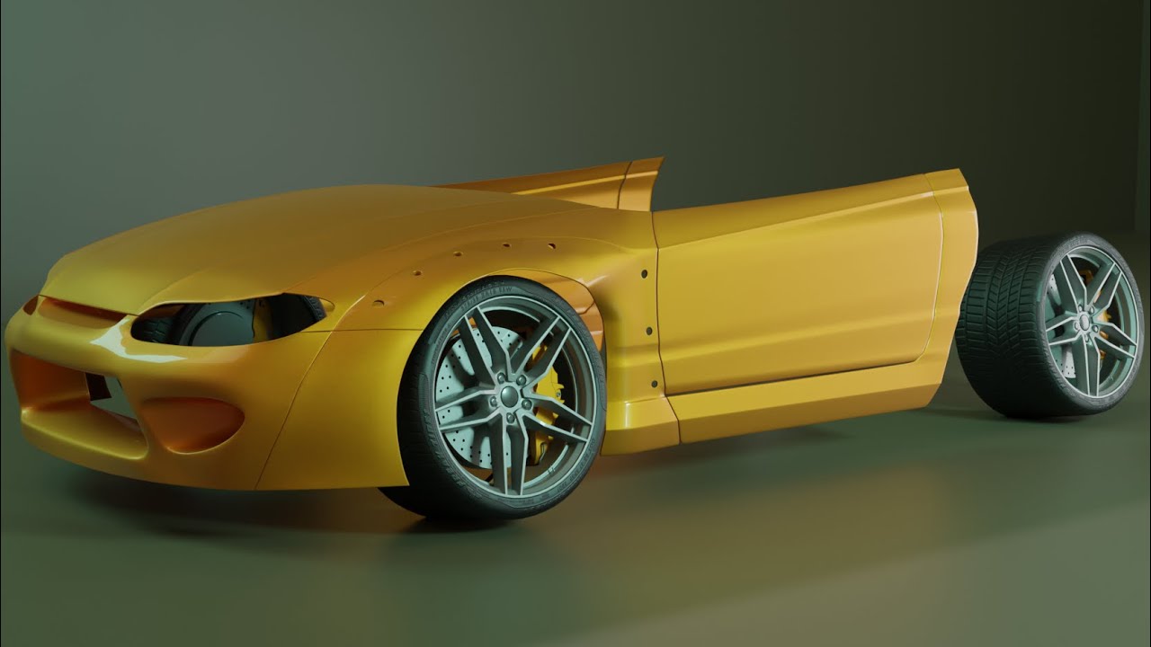 Blender Realistic Car Modeling - Part 4 - Door and Skirt - YouTube