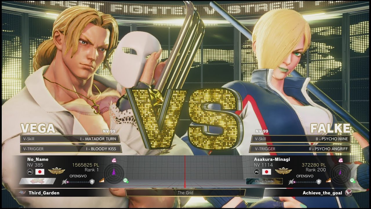 SFV Champion Edition 🔥 No_Name (VEGA) Vs Asakura-Minagi (FALKE) 🔥 ...