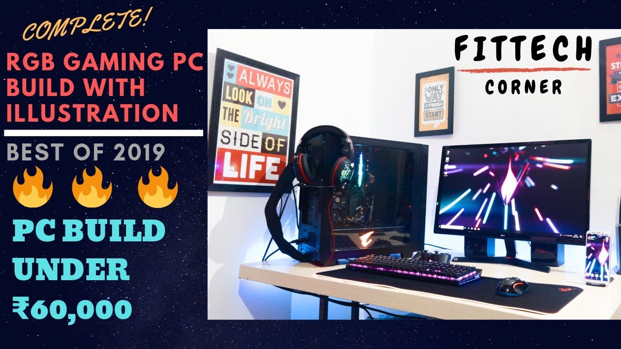 Best RGB PC Build Under 60K MSI B450 Gaming Pro Carbon AC, Ryzen 5 ...