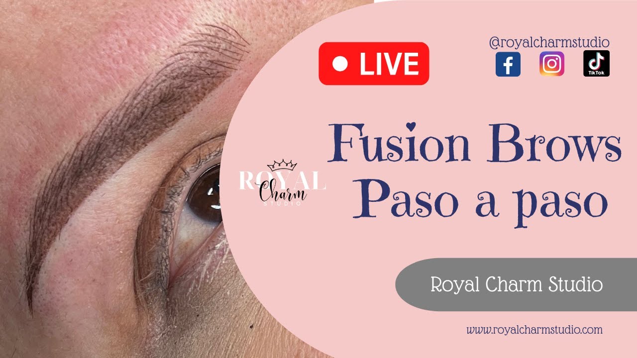 Fusion Brows (microblading + shading) Paso a paso - YouTube