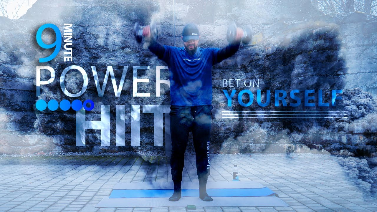 9 Minute Workout | Dumbbell Exercises | POWER HIIT - YouTube