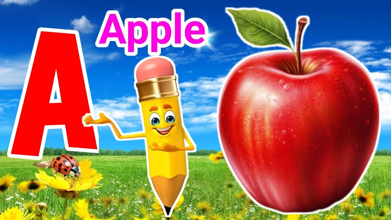 abcde | Letters in english with picture for kids | alphabets | abcd ...