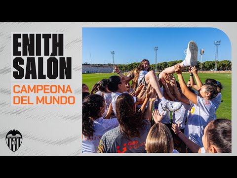 ENITH SALÓN, RECIBIDA POR LA PRESIDENTA DEL VALENCIA CF Y LOS PRIMEROS ...
