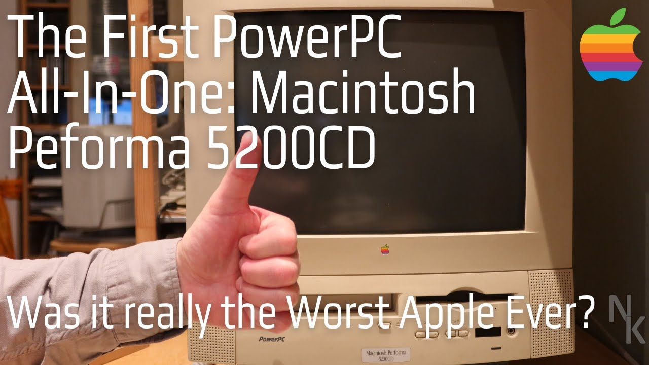 The First Apple PowerPC All In One: The Performa 5200CD - YouTube