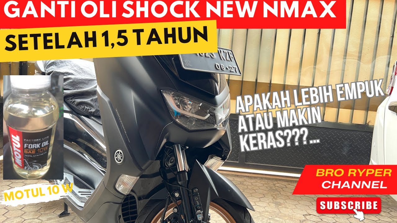 SHOCK DEPAN NMAX KERAS ?? SETELAH GANTI OLI LANGSUNG EMPUK ?? ANTI ...