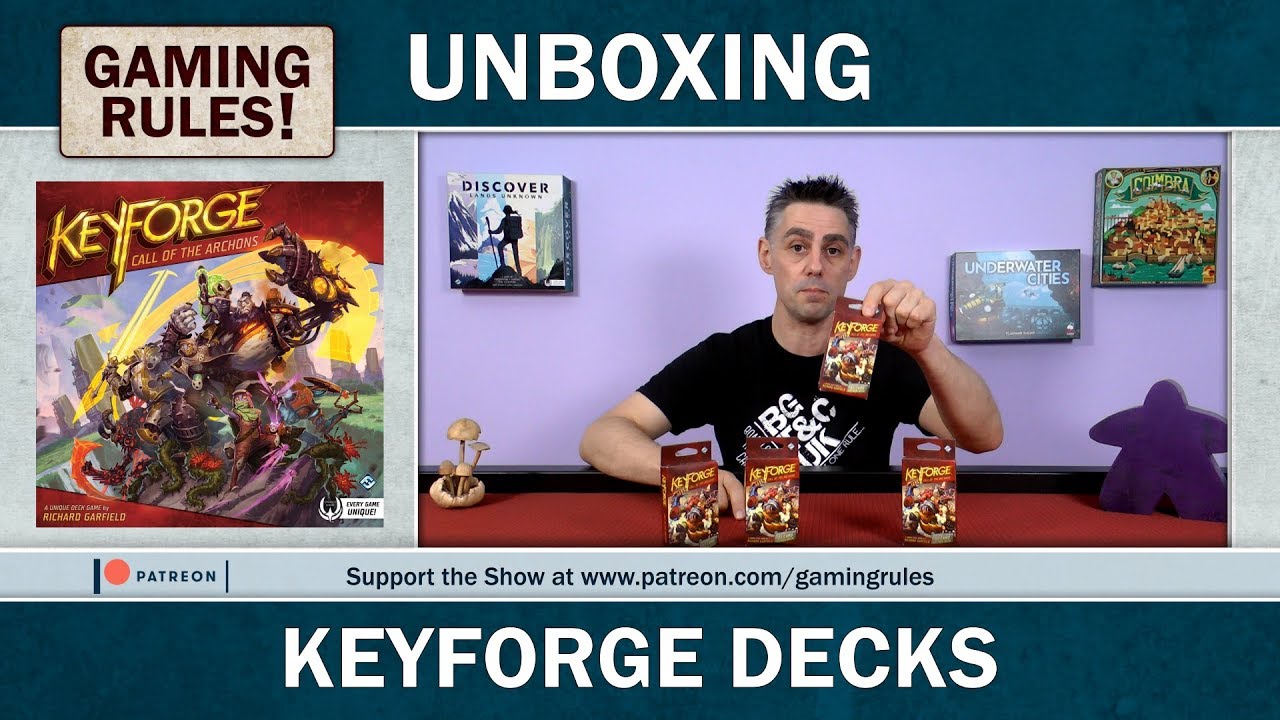 KeyForge - Opening my decks! - YouTube