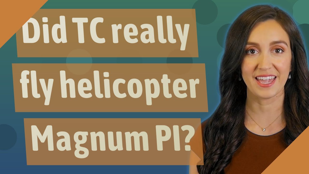Did TC really fly helicopter Magnum PI? - YouTube