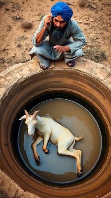 Farmer Saves Goat from drownings 👨‍🌾🐐 ️ A Heartwarming Rescue! - YouTube