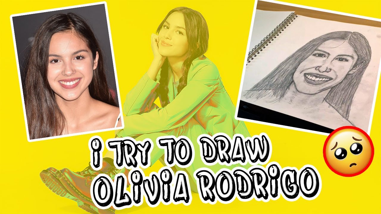 I try to Draw Olivia Rodrigo - How to Draw Olivia Rodrigo , American ...