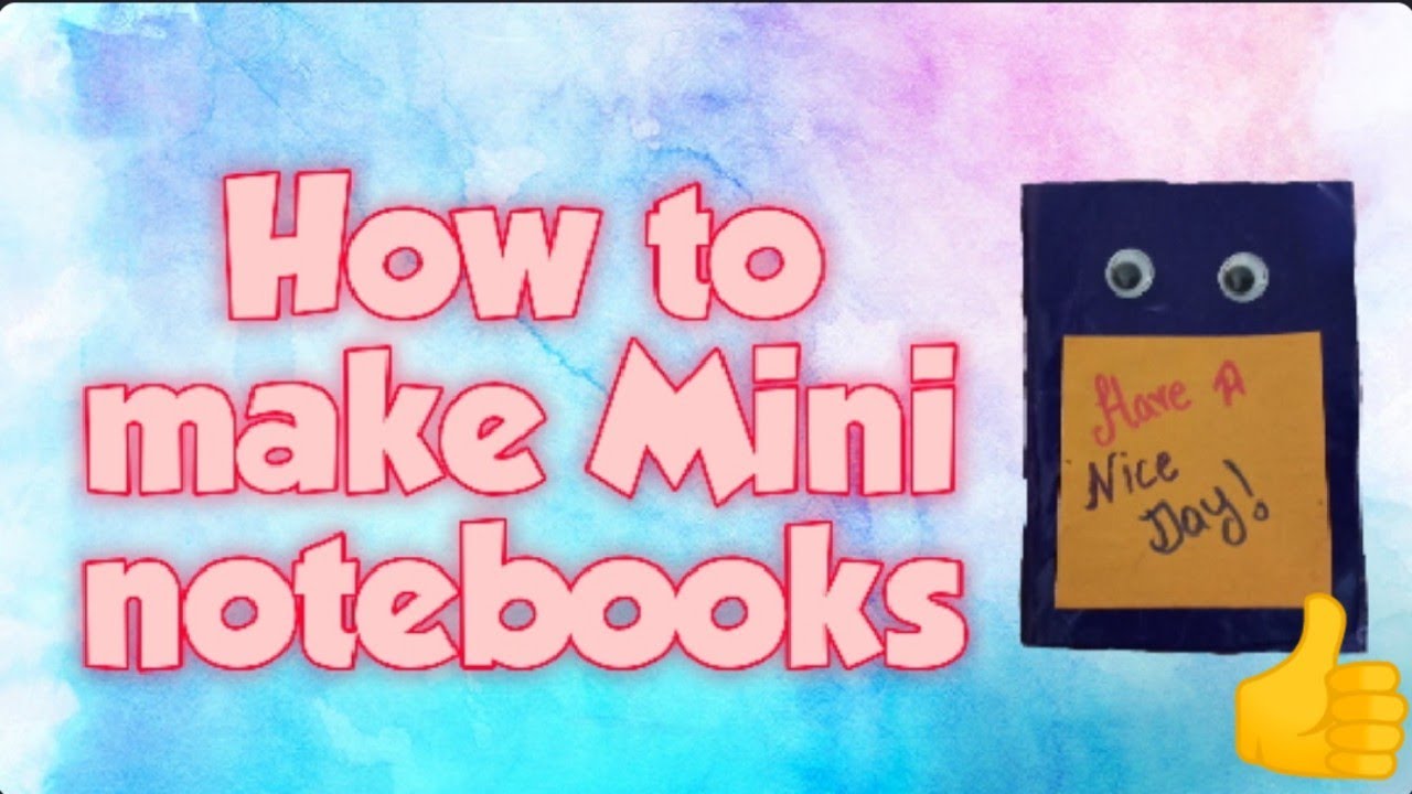 How to make Mini Notebooks - YouTube