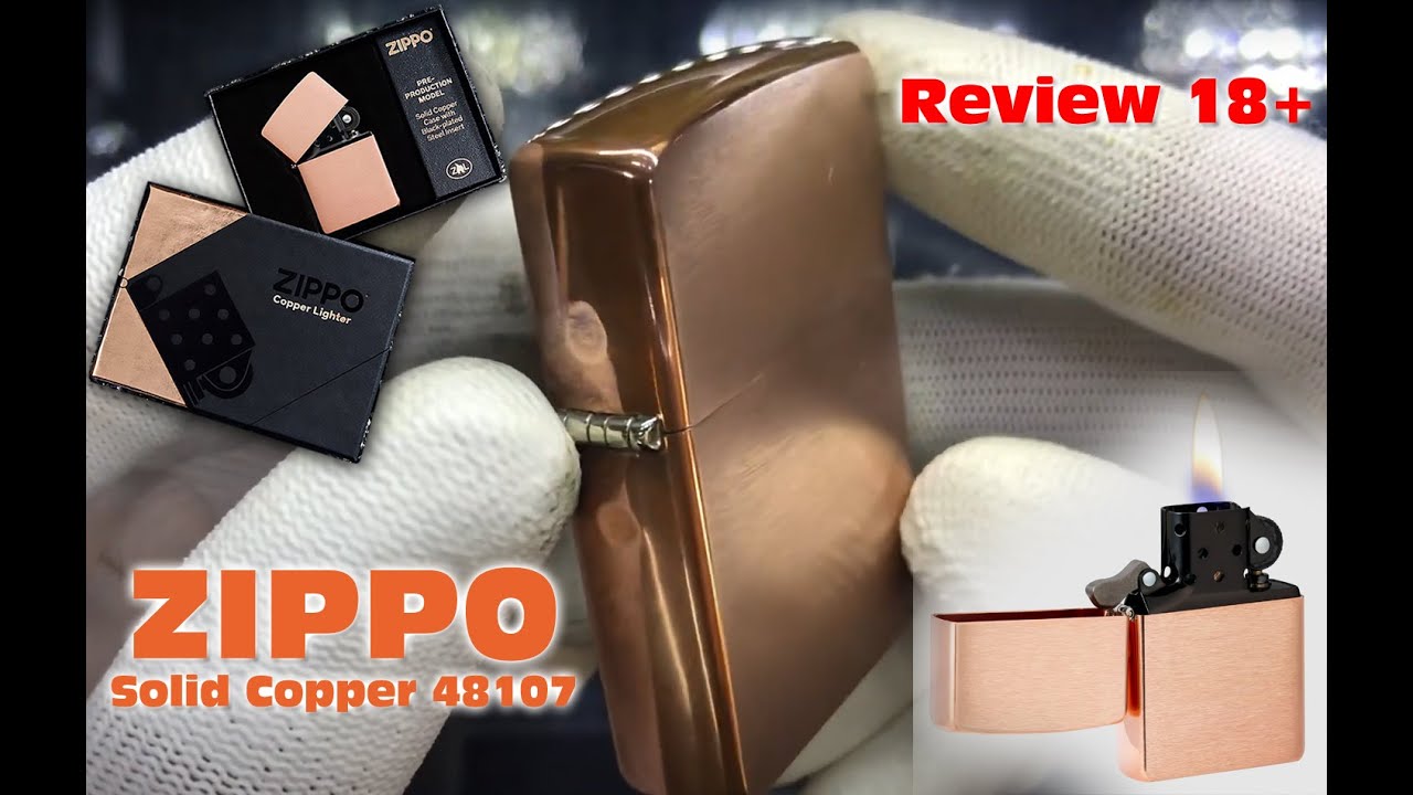 Zippo Solid Copper 48107 – Zippo Đồng Đỏ Siêu Hiếm - YouTube
