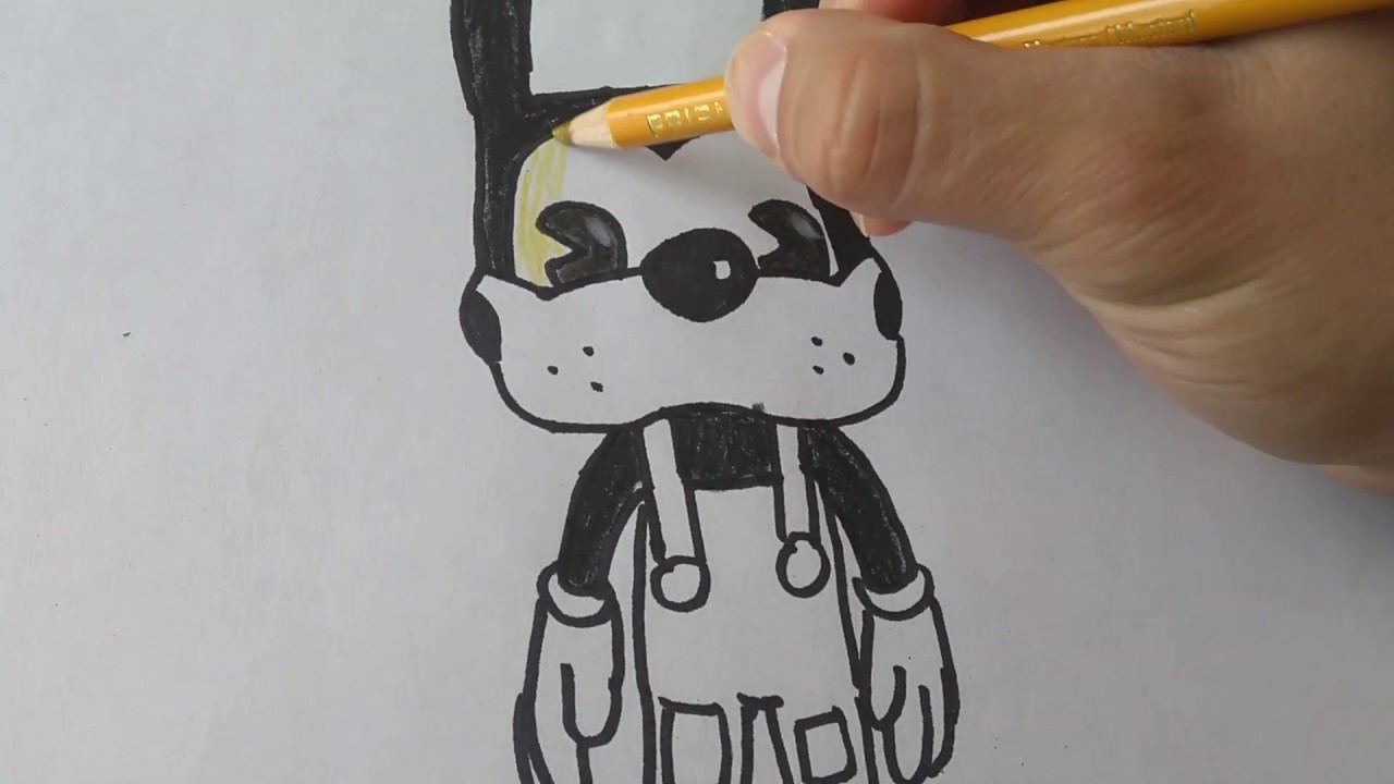 Cómo DIBUJAR y PINTAR a 😊BORIS FUNKO 🐺 POP de BENDY/how to DRAW And ...
