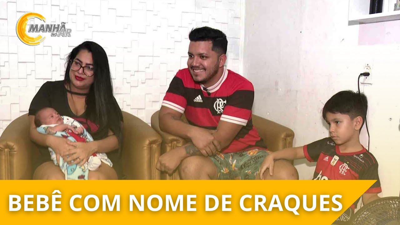 TORCEDOR ROXO: PAI DÁ O NOME DE JOGADORES DO FLAMENGO AO FILHO - YouTube