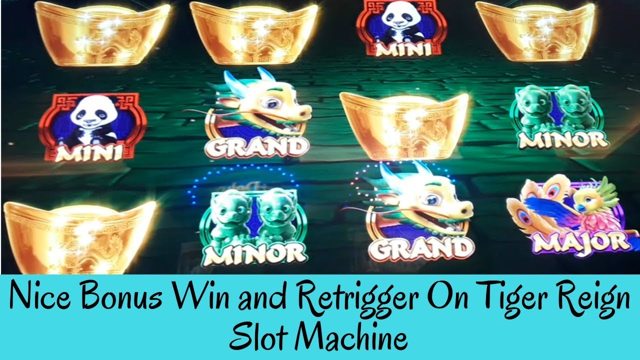 NICE BONUS WIN and RETRIGGER ON TIGER REIGN SLOT MACHINE - SunFlower ...