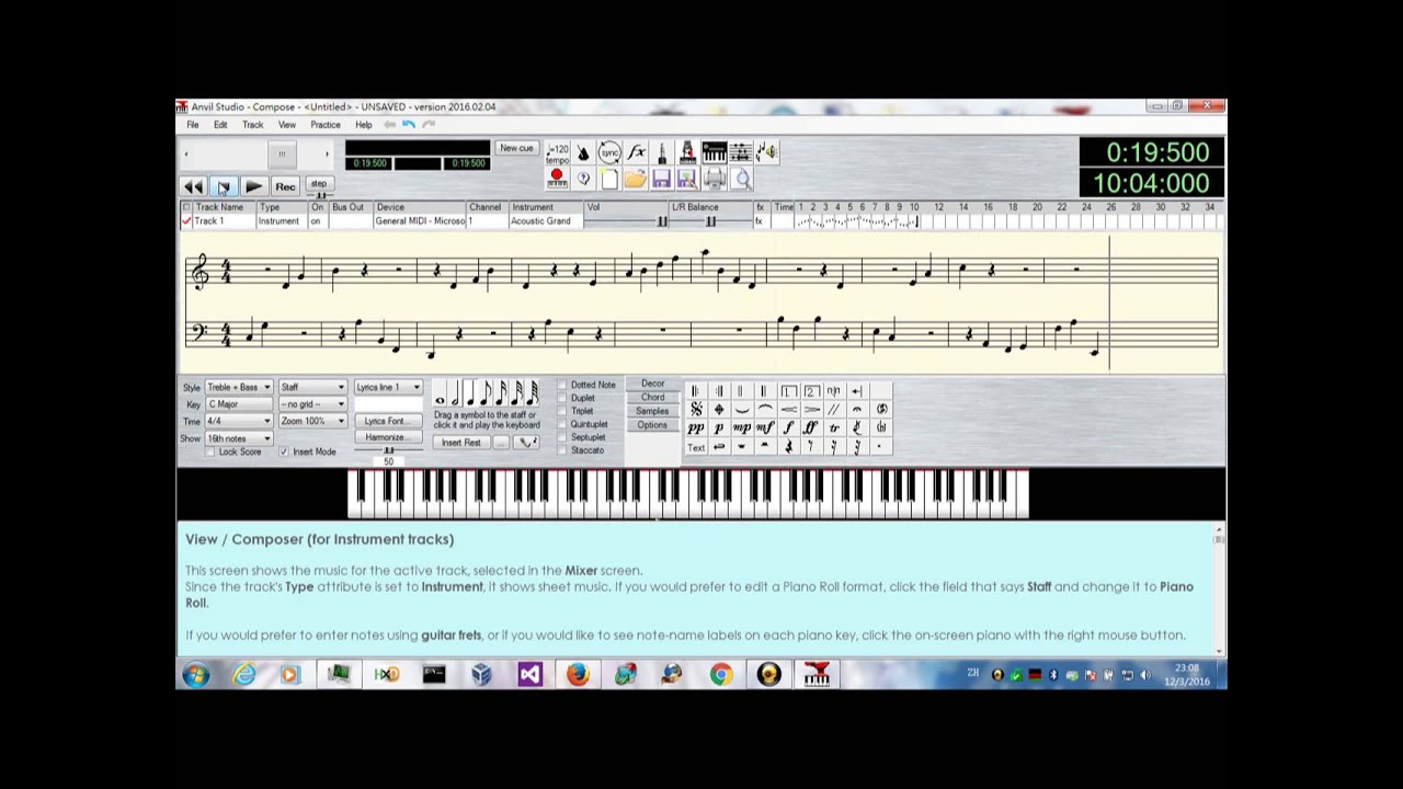 Playing with Anvil Studio - YouTube