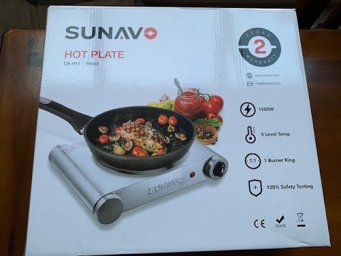 The SUNAVO Hot Plate Review and Giveaway (camper van cooker) - YouTube