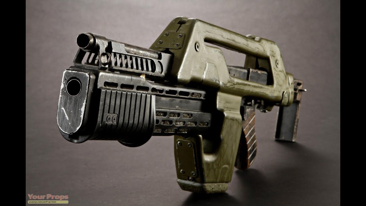 Aliens M41a pulse rifle project start to finish - YouTube