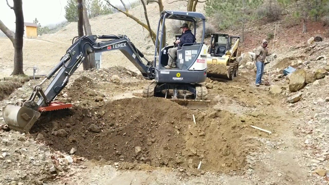 Time Lapse Excavator and Skidsteer Work | Wetland Filter Dig - Oak Glen ...