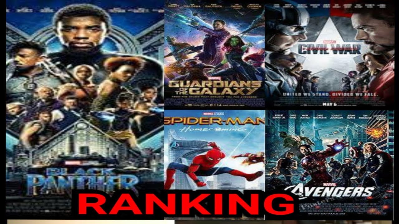 Marvel Cinematic Universe Ranking All 18 Movies Including Black Panther ...