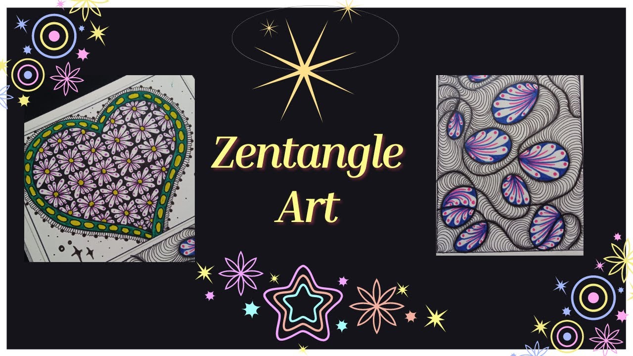 Zentangle & Doodle Patterns for Relaxation | Zen Art Designs | Relaxing ...