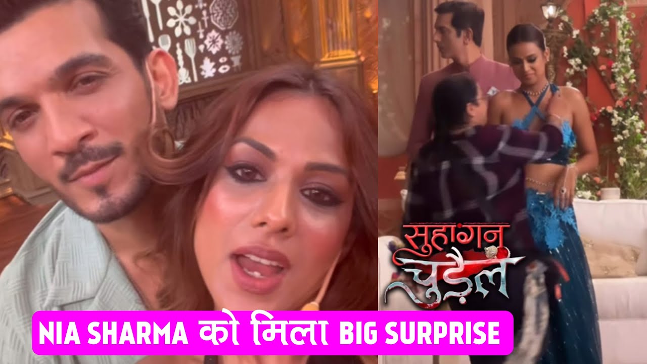 Suhagan Chudail BTS: Nia Sharma Ka Upcoming Look Hua Viral, Set Par Nia Ko Mila Big Surprise ...