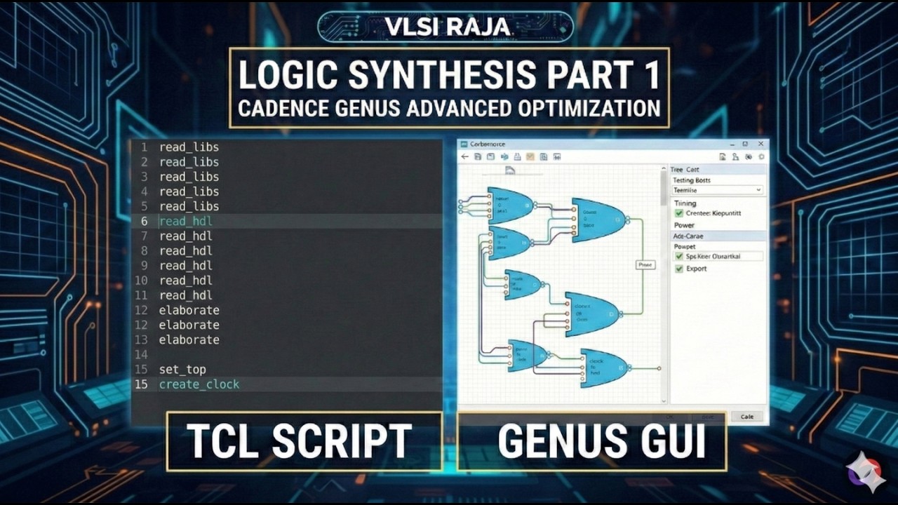 Logic Synthesis Part 1|| Using Cadence Genus | Complete Flow Explained ...