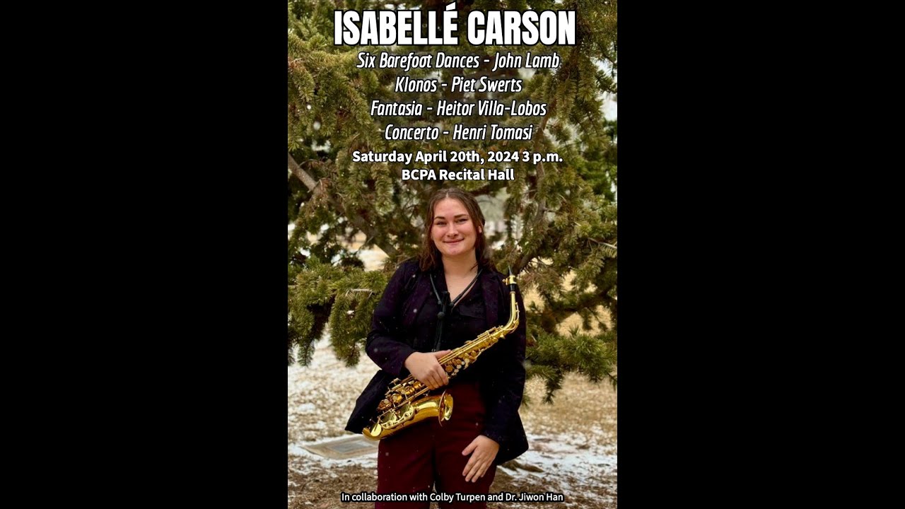 Isabellé Carson Senior Recital - YouTube