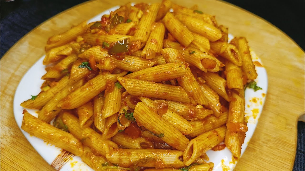 Indian Style Pasta | Desi Masala Pasta | Quick Indian Style Pasta ...