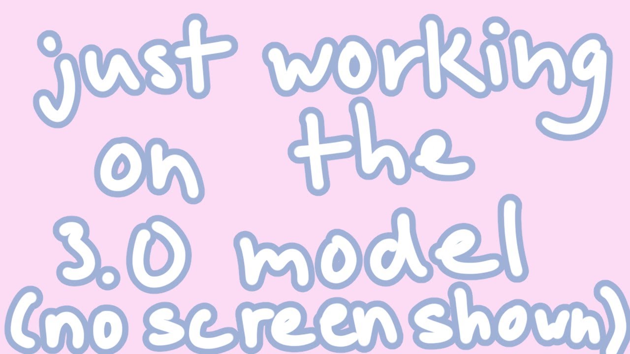 【drawing】 no screen sharing! i will be working on the v3 model! and we ...