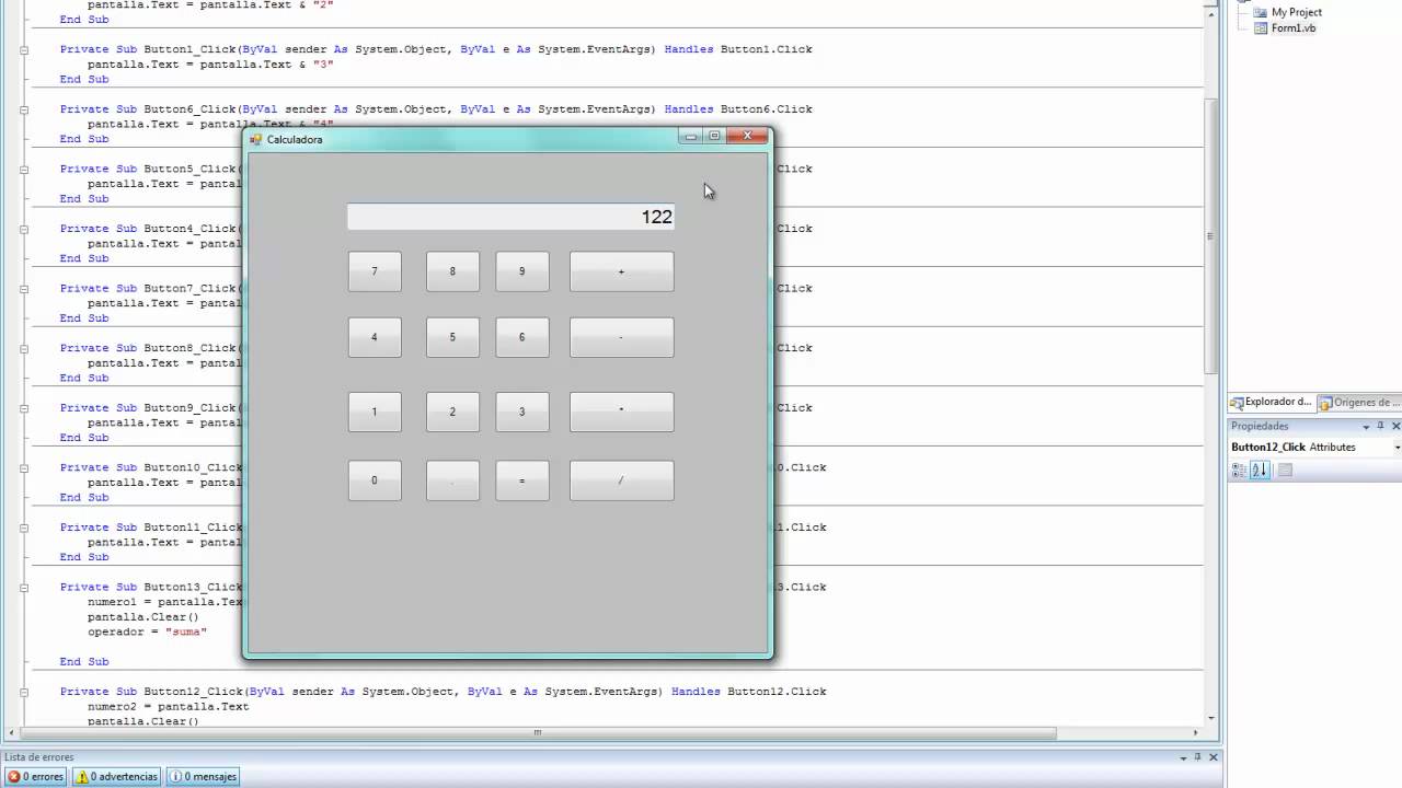Calculadora Visual Basic Part2 - YouTube