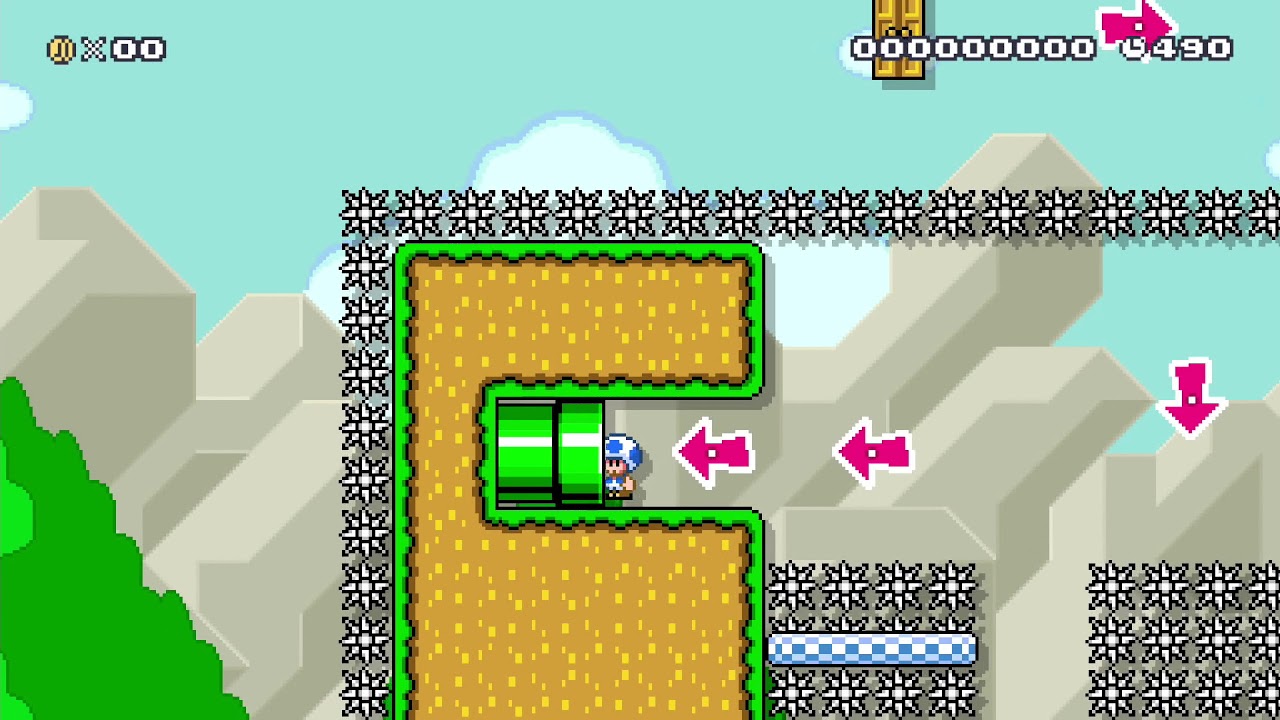 the platforms fall down! by Nicorat08 - Super Mario Maker 2 - No ...