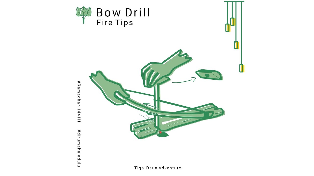 TEKNIK MENYALAKAN API DENGAN METODE BOW DRILL - YouTube