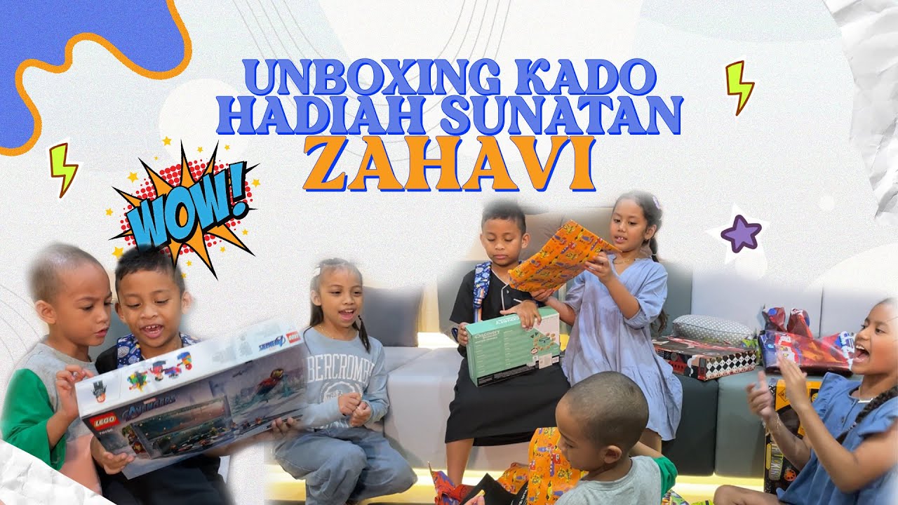 ZAHAVI UNBOXING SEMUA KADO HADIAH SUNATAN !! KEREN-KEREN LOH!! - YouTube