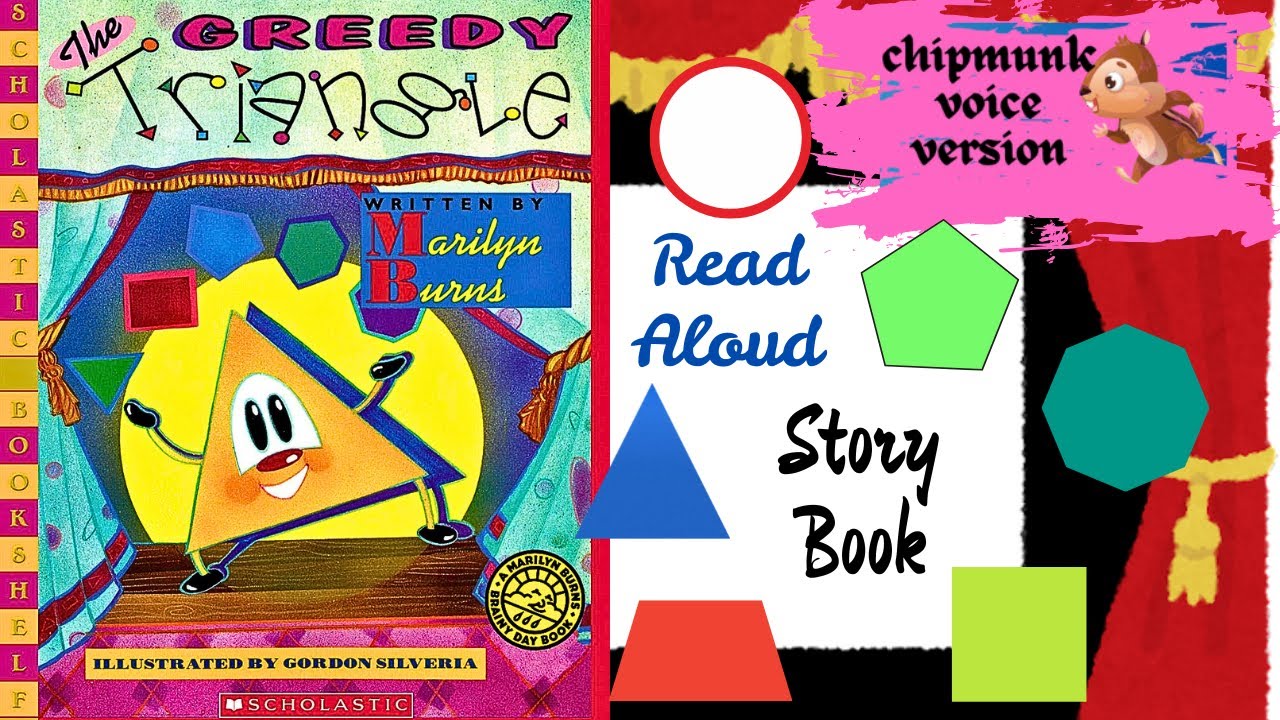 The Greedy Triangle (chipmunk voice version) #kids #story #books # ...