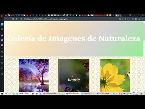 Galería de Imagenes con HTML, CSS y JAVASCRIPT - YouTube