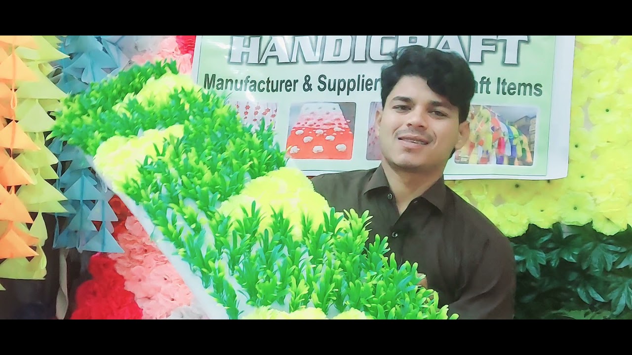 Artificial Flowers Panels, Patte & Decorative items - YouTube