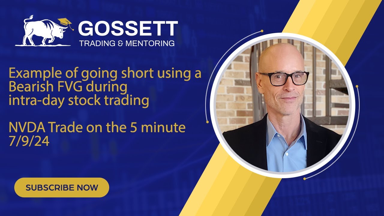 7/9/24 - Example of going short using a Bearish FVG during stock ...