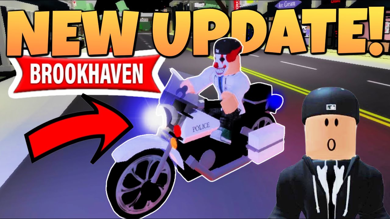 NEW POLICE MOTORCYCLE IN BROOKHAVEN! (Roblox) - YouTube