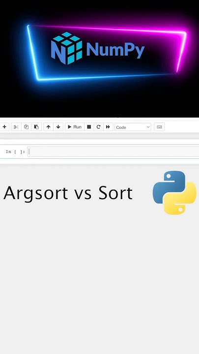 Numpy Argsort Vs Sort Python Shorts Youtube