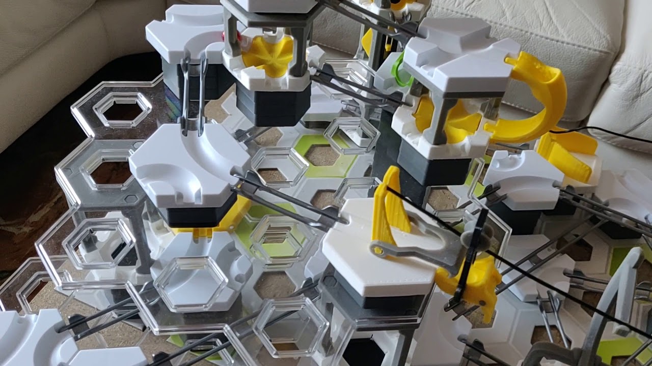 Gravitrax track with my custom designed parts - YouTube