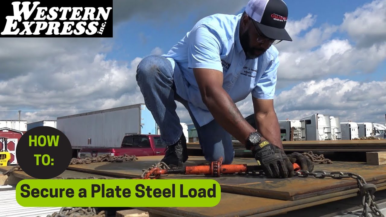 How to Secure a Plate Steel Load - YouTube