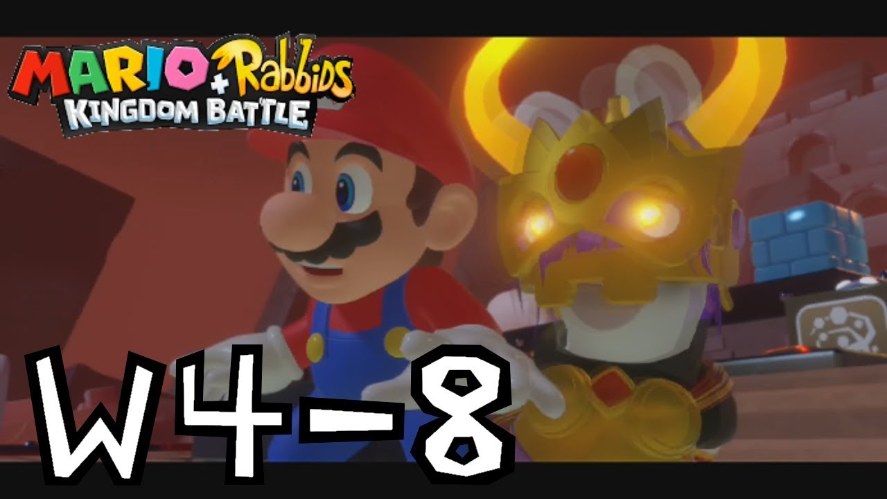 Mario + Rabbids Kingdom Battle | World 4-8 Lava Pit: Castle Guards ...