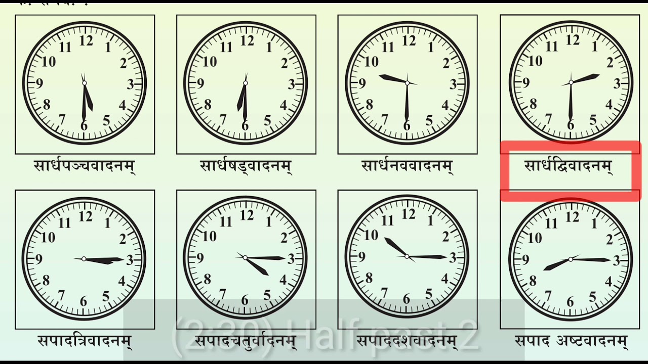  Class 7 Sanskrit Chapter 8 Time Translation In English 
