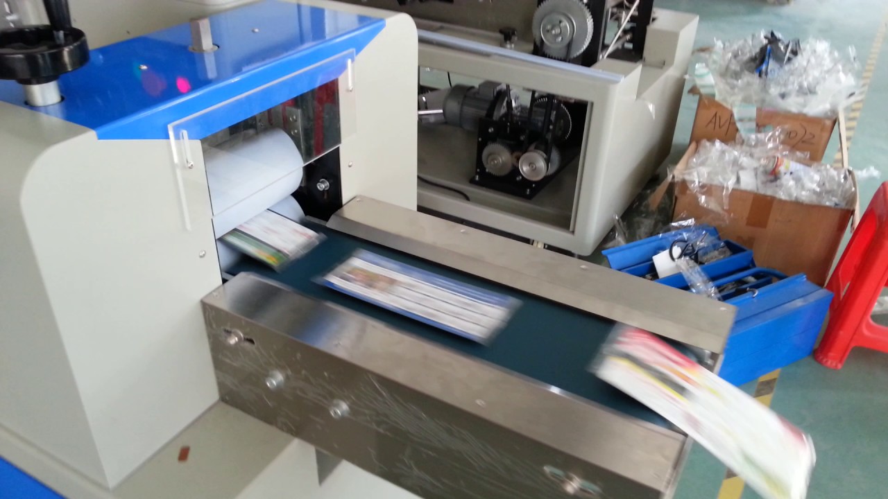 Cards packing machine - YouTube