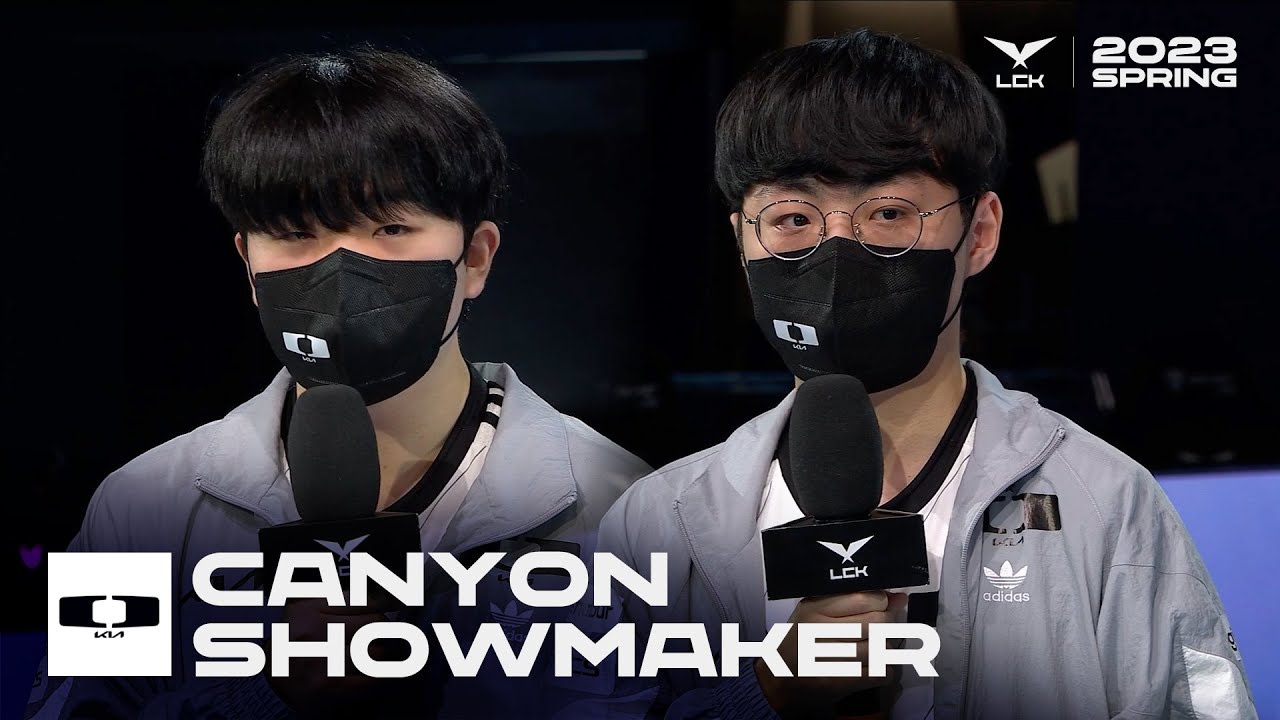 Canyon, ShowMaker 인터뷰 | 한화생명 vs. 디플기아 | 03.04 | 2023 LCK 스프링 스플릿 - YouTube