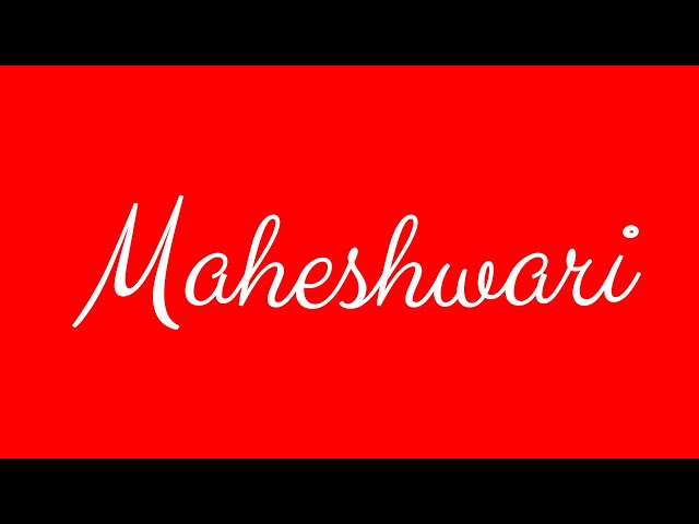 Maheshwari Name Logo Pukhraaj Maheshwari UX / UI Designer / Graphic